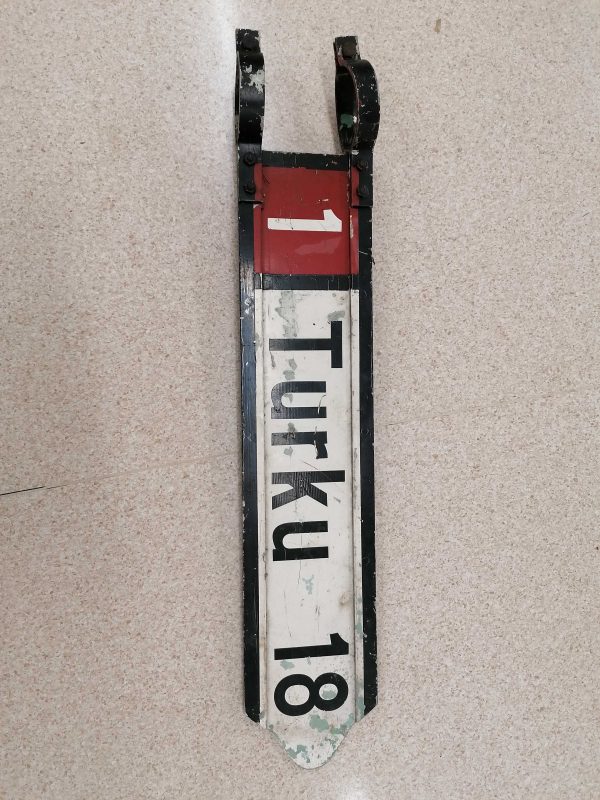 Turku vanha tolppa kyltti/ Turku old sign