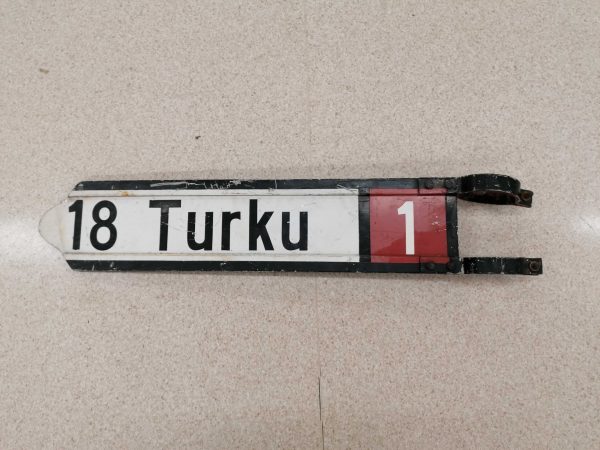 Turku vanha tolppa kyltti/ Turku old sign