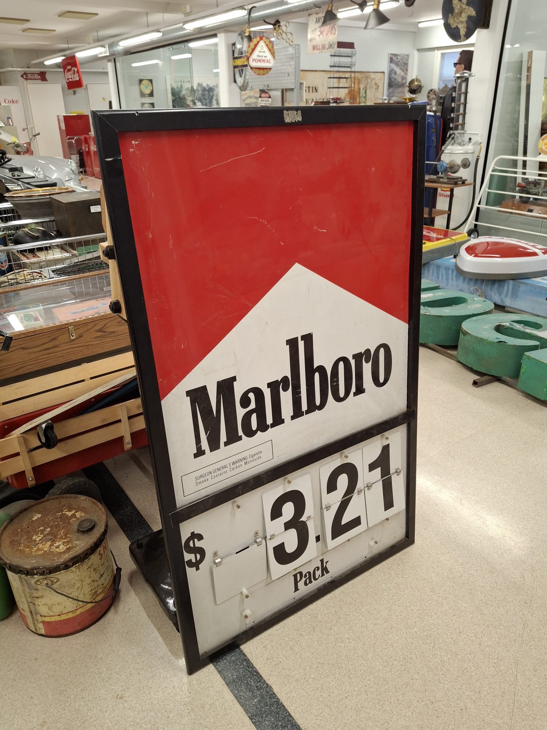 Marlboro gas station sign very collectable and large / Marlboro ...