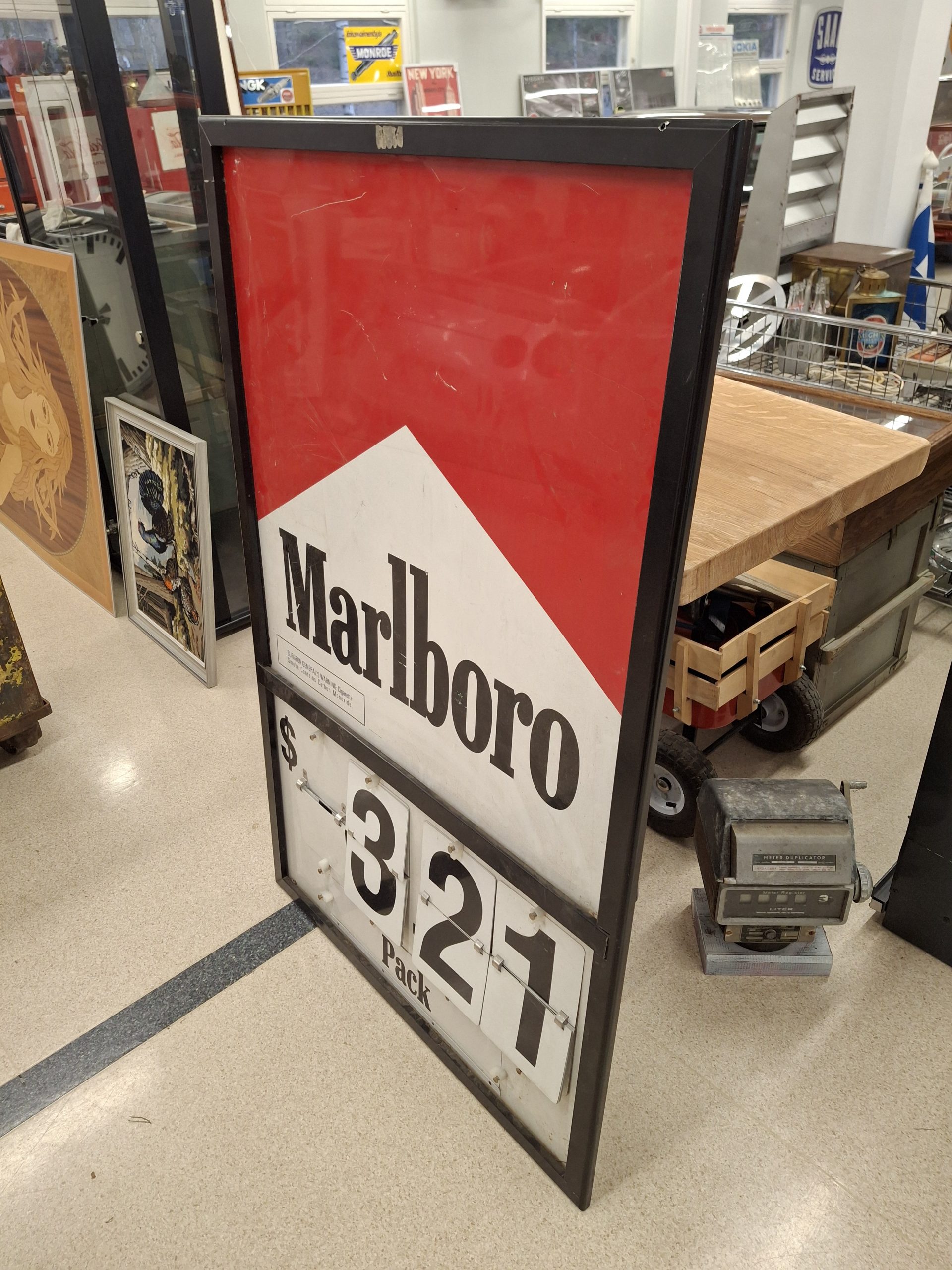 Marlboro gas station sign very collectable and large / Marlboro ...