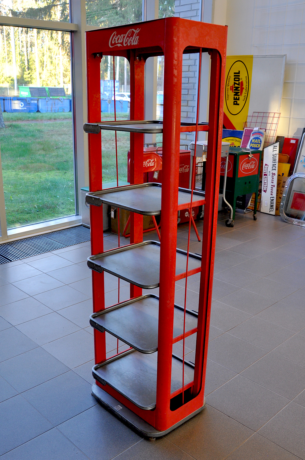 Coca-Cola metalli hyllykkö / Coca-Cola steel rack